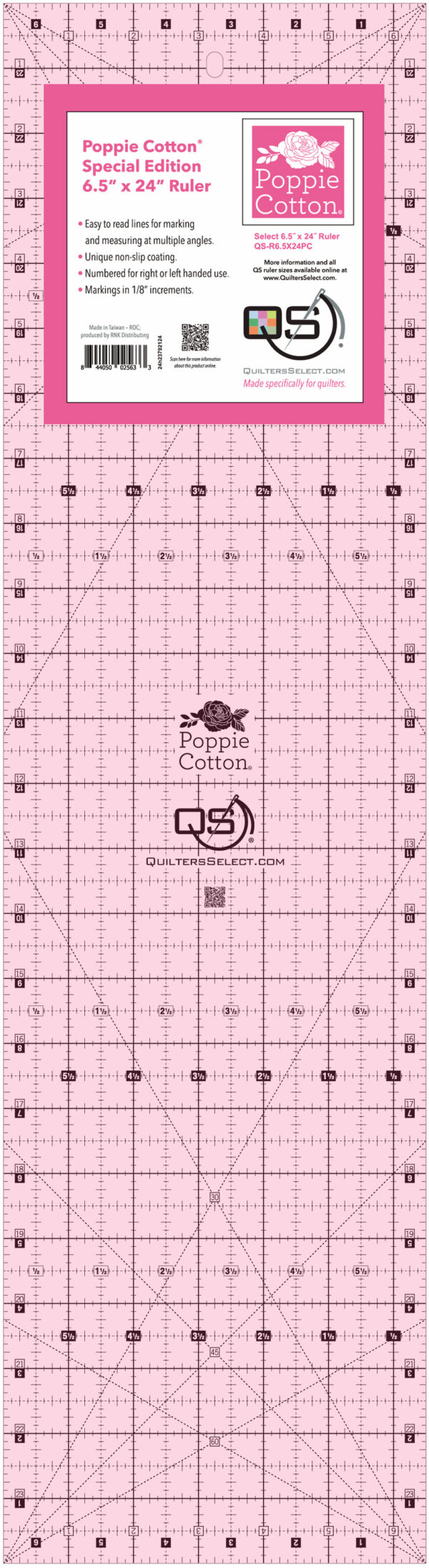 QS Poppie Cotton Special Edition Rulers - Quilters Select