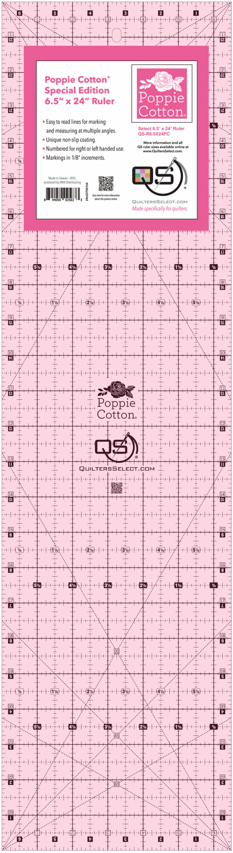 QS Poppie Cotton Special Edition Rulers - Quilters Select