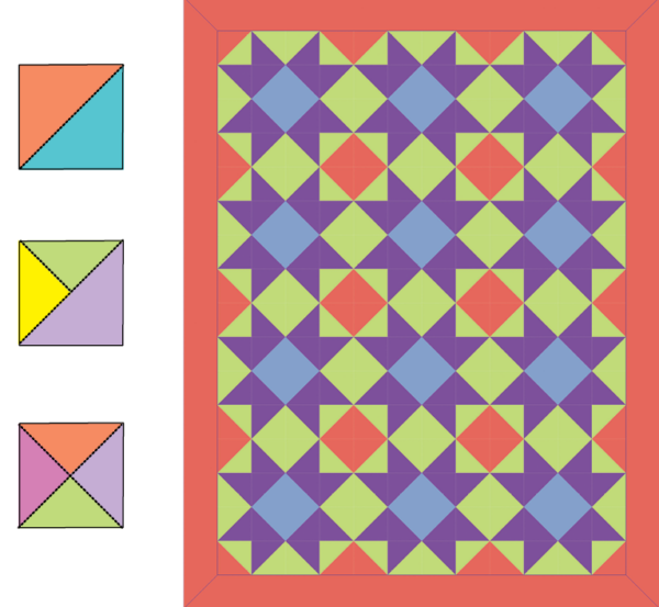 Quilters Select 3-N-1 Square and Triangle Combo Non-Slip Ruler ...